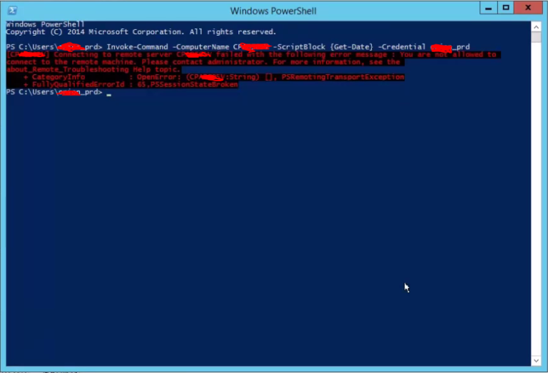 Centrify - falha ao executar powershell remotamente - Tiago Toledo Centrify - falha ao executar powershell remotamente - Tiago Toledo